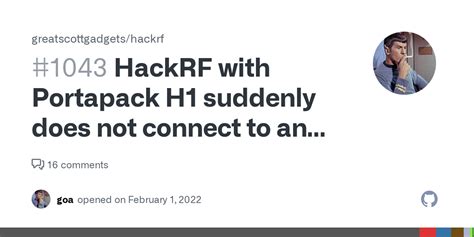 HackRF With Portapack H Suddenly Does Not Connect To Any Computer Via USB Issue