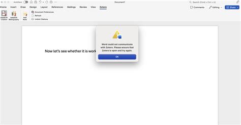 Word Could Not Communicate With Zotero Please Ensure That Zotero Is