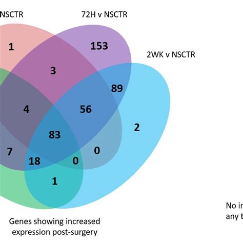 Venn Diagram Of The Number Of Genes Showing Altered Expression