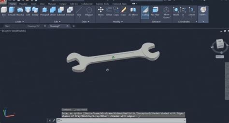 Make 3d Spanner Using Autocad By Ismail3dmodel Fiverr