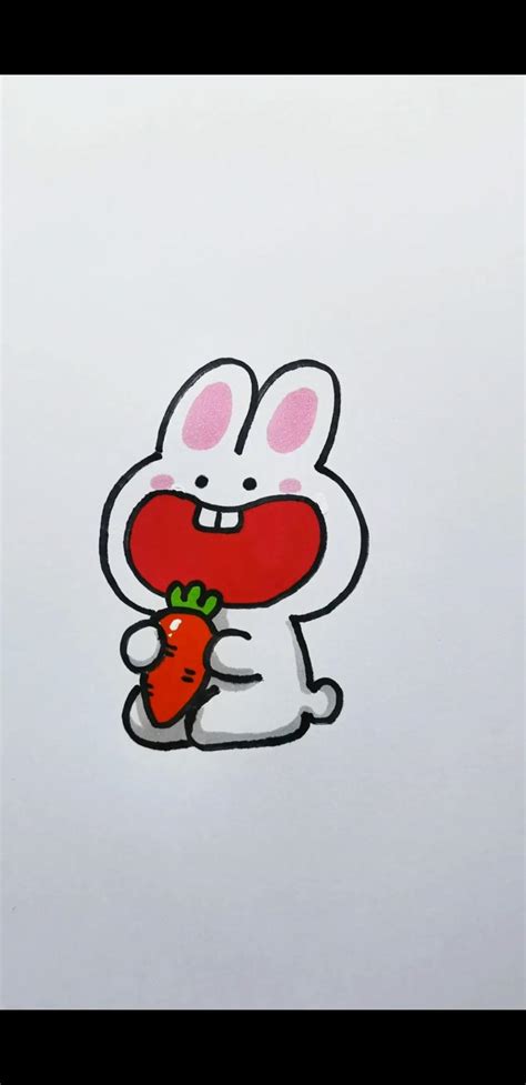 简笔画兔子画法大全简单笔画（漂亮20张） 简笔画图片大全