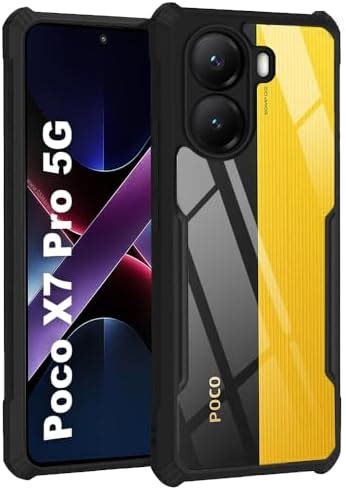 Spazy Case Poco X Pro G Back Cover Transparent Crystal Clear Hard Pc Back Case With Tpu
