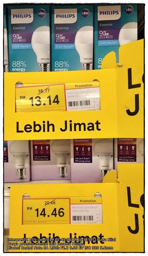 Harga Mentol Lampu LED Philips