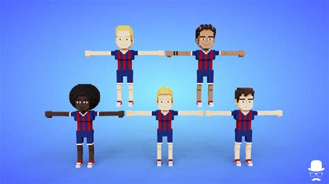 voxel characters pack low poly 3d art