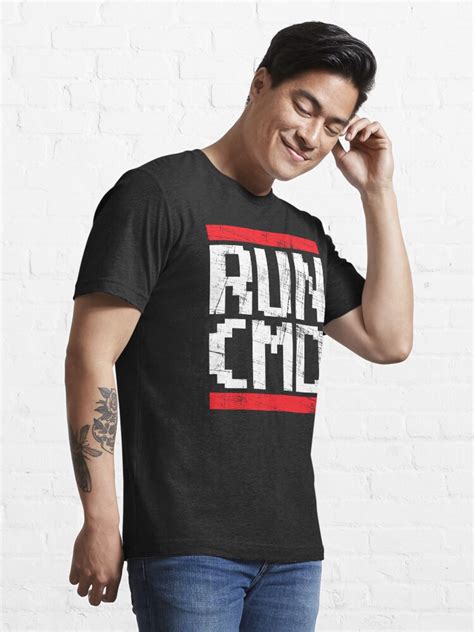 Run Cmd Funny Programmer Parody T Shirt For Sale By Rawwr Redbubble