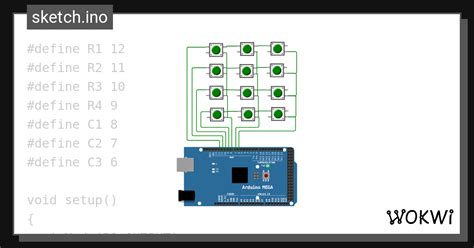 Key Pad Wokwi ESP STM Arduino Simulator