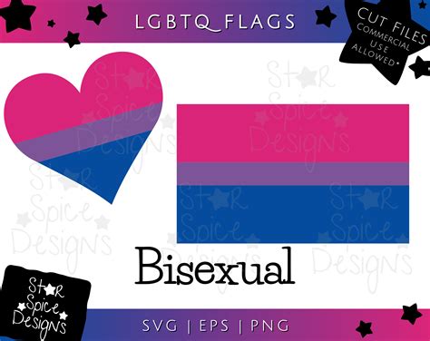 Lgbtq Flag Bisexual Printable Cut Files Etsy