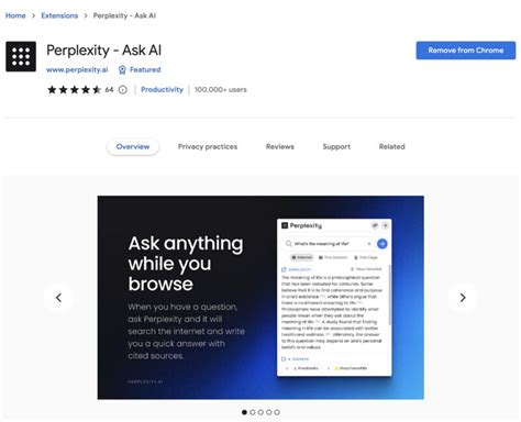 aravind srinivas on linkedin perplexity ai is now a featured chrome