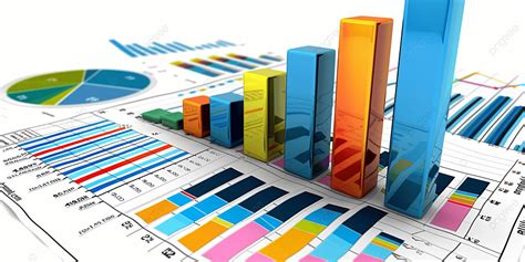 colorful bar graph on a piece of paper illustrating data trends