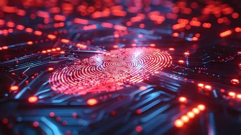 Enhancing Personal Data Protection With A Neon Fingerprint Security System Banner Concept Data