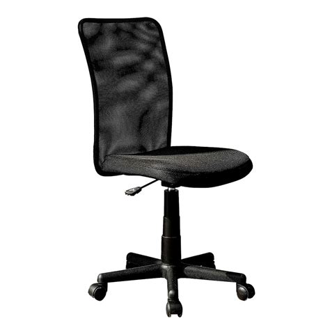 Techni Office Solutions 345 Solid Black Contemporary Polyester Mesh