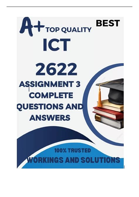 Ict2622 Assignment 3 Complete Answers 2025 739655 Due 5 August