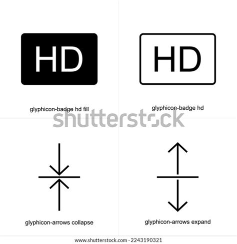 Glyphicon Badge Hd Fill Badge Hd Stock Vector Royalty Free 2243190321