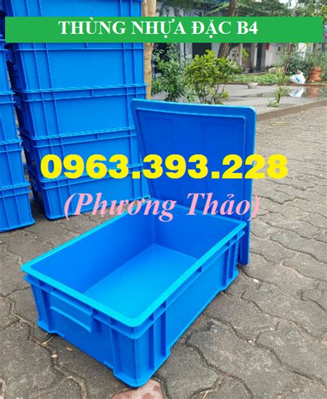Hộp Nhựa đặc B4 Thùng Nhựa đặc Tại Hà Nội Giá Sỉ Giá Bán Buôn Thị Trường Sỉ