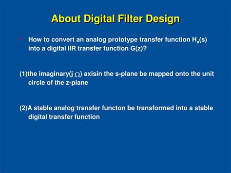 PPT CHAPTER 7 Digital Filter Design PowerPoint Presentation Free Download ID 620579