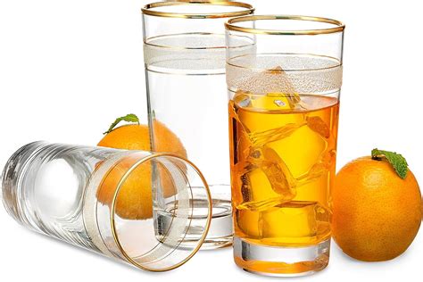 Decodyne Designer Drinking Glasses 16 Ounce Made Of Durable Lead Free
