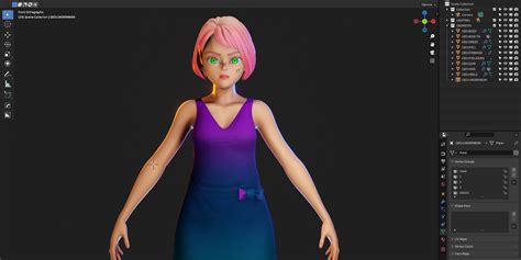 3d modeling girl isabella blender 3 0 blender market