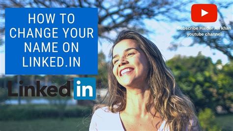 HOW TO CHANGE YOUR NAME ON LINKED IN YouTube