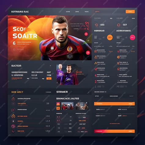 Premium Ai Image Web Dashboard Sports Team Performance Player