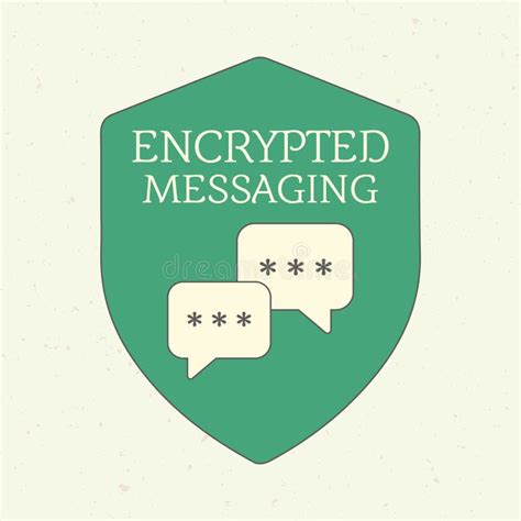 Secure Encrypted Messages Emails Security Shield With Message Bubbles Safe Communication