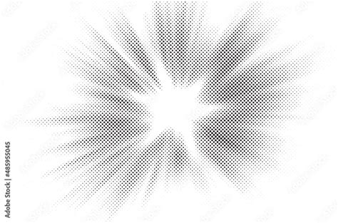 Halftone Background Glowing Light Halftone Effect Abstract Grunge Starburst Halftone Dots