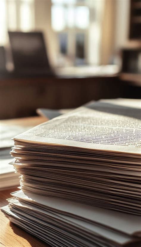 Wooden Table Stacked With Ai Regulation Documents Highlighting Eu Laws For Ethical Standards