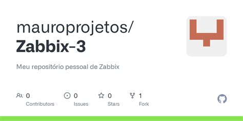 GitHub mauroprojetos Zabbix Meu repositório pessoal de Zabbix