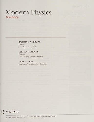 Modern Physics By Raymond Serway Open Library