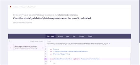 Class Illuminate Wasn T Preloaded Issue Laravel Framework GitHub