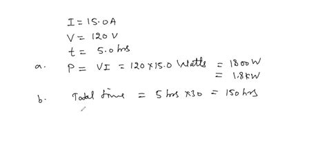 An Electric Space Heater Draws 15 0 A From A 120 V Source It Is Operated On The Average For 5
