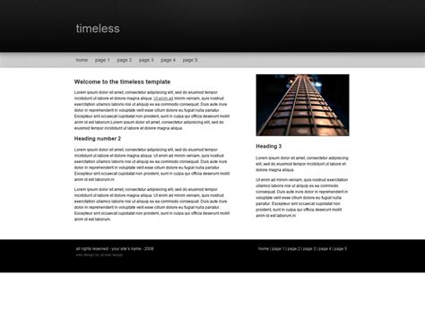download free html css template timeless free html templates free