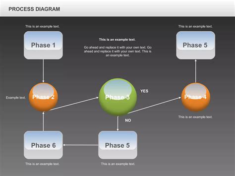 Process Flow Chart For PowerPoint By PoweredTemplate Com