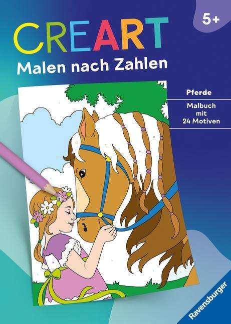 Ravensburger CreArt Malen nach Zahlen ab 5: Pferde, Malbuch, 24 Motive (Buch) – jpc.de
