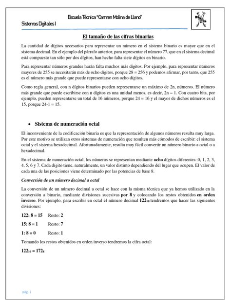 octal y hexadecimal descargar gratis pdf decimal matemáticas