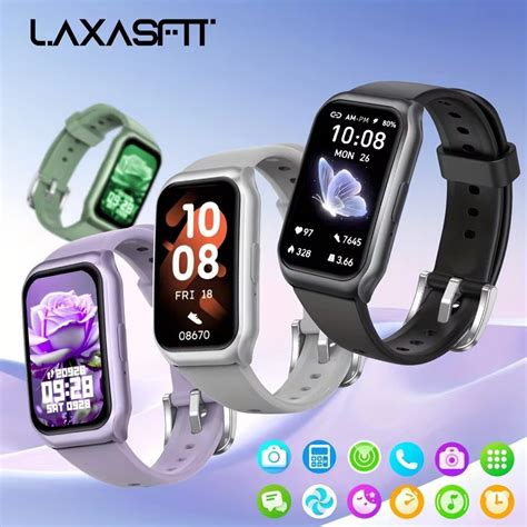 Laxasfit H1 Smart Watch Women Men Bluetooth Connection Cell Phone Music
