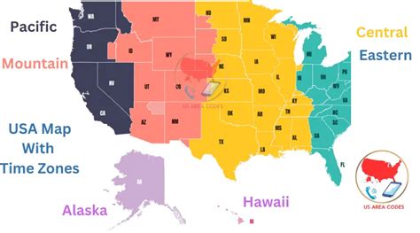 Us Time Zones Current Time Us All Area Codes