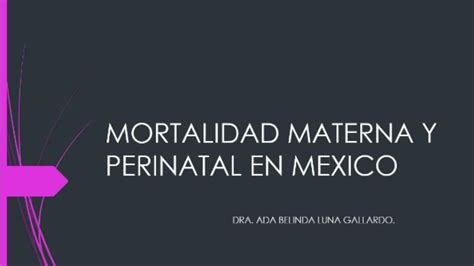 Mortalidad Materna Adrián Udocz