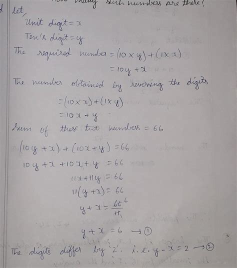 The Sum Of A Two Digit Number And The Reversed Number Obtained By