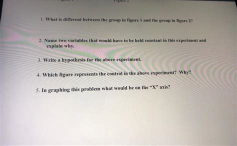 Solved Use The Figures To Answer The Questions Figure 1 Chegg Com