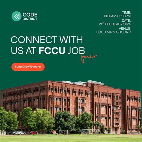 Code District On Linkedin Letsgrowtogether Codedistrict Fccujobfair Gradseason