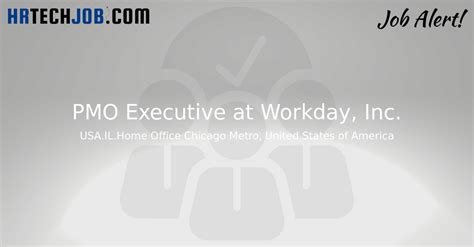 Hr Tech Feed On Linkedin Pmo Executive At Workday Inc