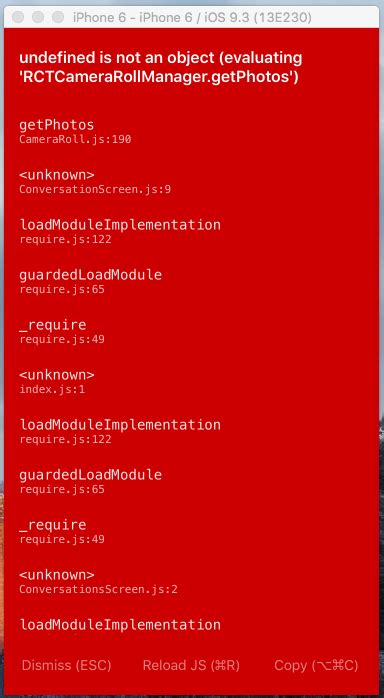 React Native Camerarole Does Not Work Despite Linking Stack Overflow
