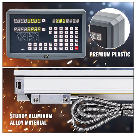Vevor Axis Digital Readout For Milling Lathe Machine With Mm Mm Linear Scale Vevor Au