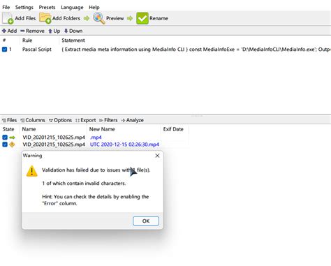 can someone help about renamer scripts mediainfo renamer den4b forum