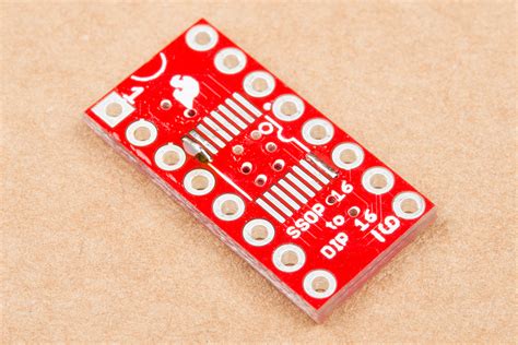ssop 16 to dip adapter hookup guide sparkfun learn
