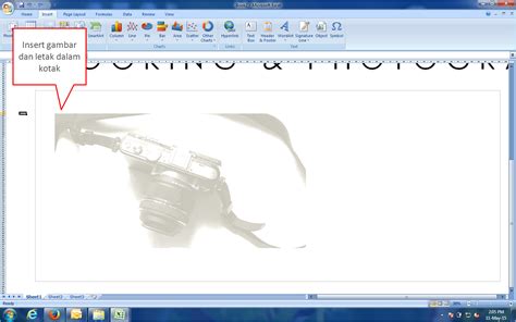 tutorial buat header blog menggunakan microsoft excel