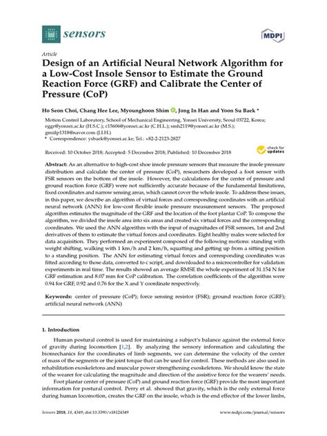 Design Of An Artificial Neural Network Algorithm F Pdf Force