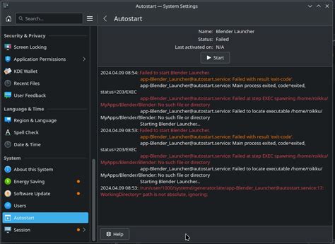 Application In Autostart Not Started Yet Even Though I Restarted Plenty Of Times Already