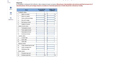 solved 1 p13 4 algo computing ratios and comparing