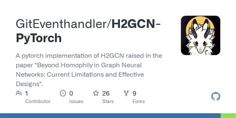 GitHub GitEventhandler H GCN PyTorch A Pytorch Implementation Of H GCN Raised In The Paper